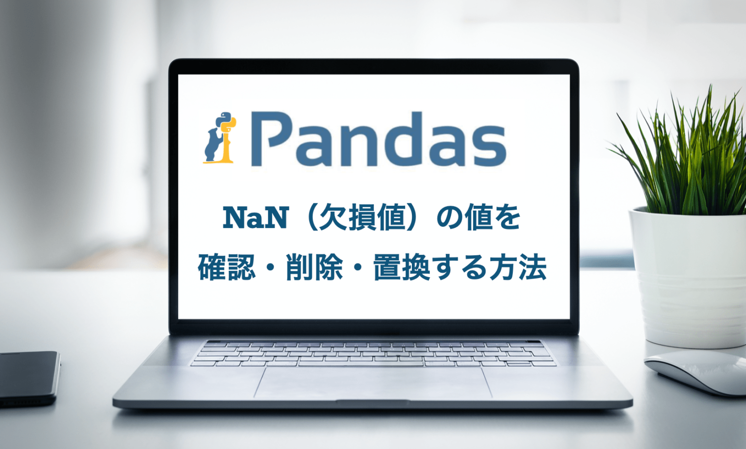 pandasで欠損値（NaN）の値を確認、削除、置換する方法
